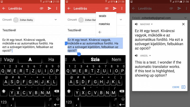 Tudta, hogy most már bármiből fordít az Android? | 24.hu