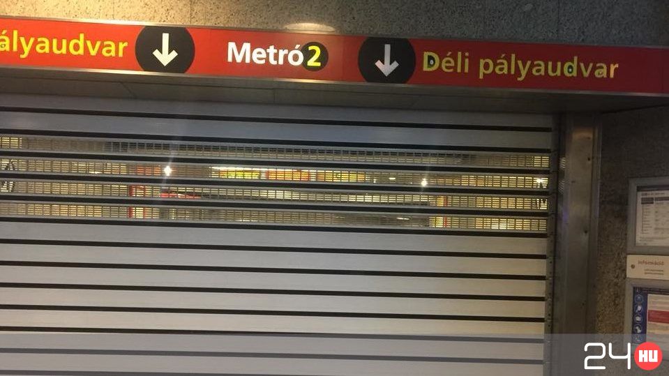 Elesett a 2-es metró | 24.hu