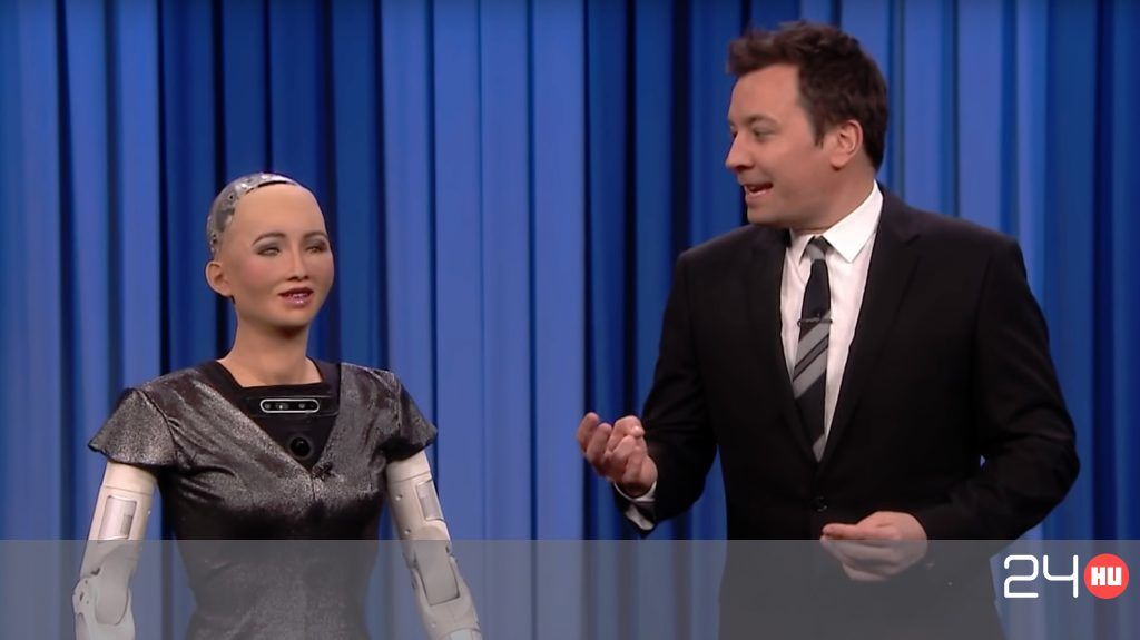 Jimmy Fallon duettet énekelt egy robottal | 24.hu
