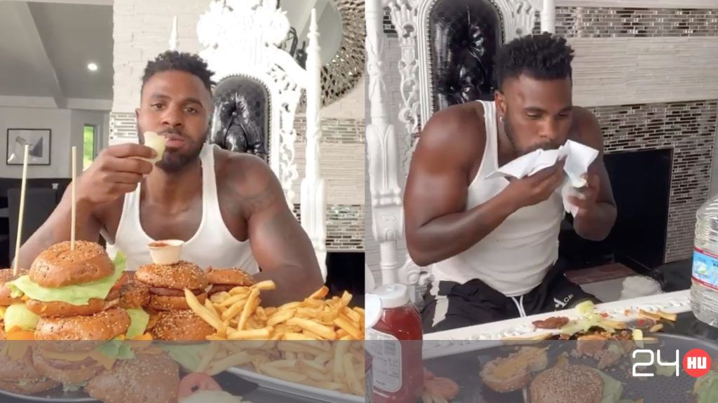 Jason Derulo egy ültő helyében megevett 22 óriási hamburgert, hogy ...
