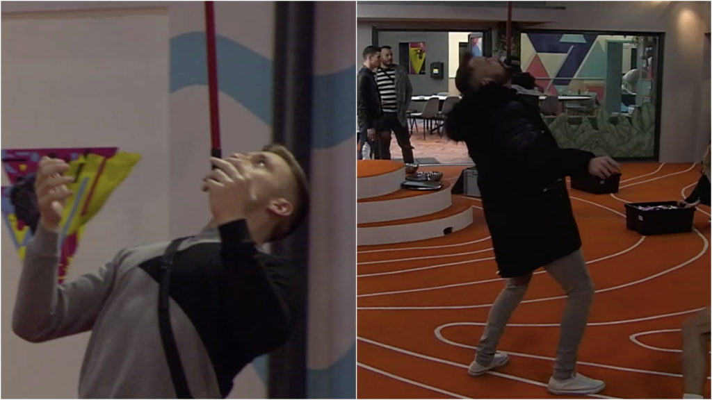 VV Moh és VV Digo seprűvel az állukon versenyeztek, hogy ki bír tovább ...