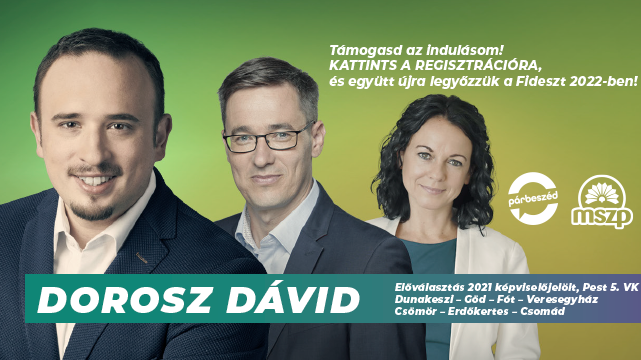Dorosz Dávidot indítja az előálasztáson a Párbeszéd és az MSZP ...
