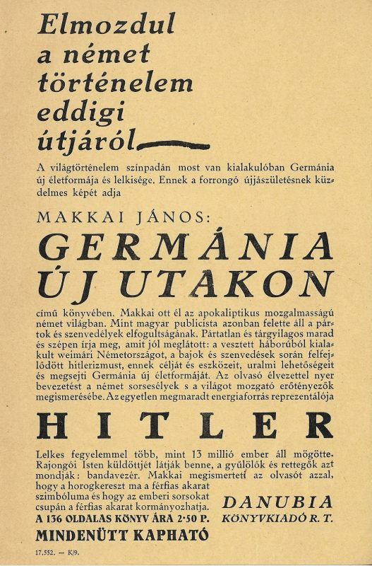 Egy fiatal magyar újságíró könyve megjósolta Hitler hatalomra jutását ...