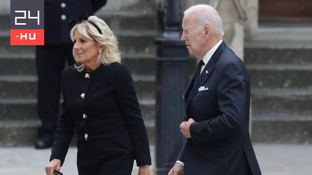 Joe Biden és Jill Biden is az apátsághoz érkeztek | 24.hu