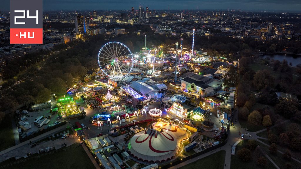 A levegőben lógott két fiú a londoni Winter Wonderlandben történt ...