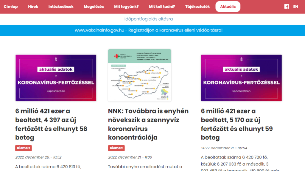 Január 1-jén megszűnik a koronavirus.gov.hu | 24.hu