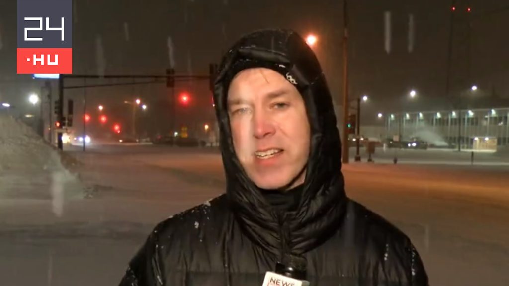 Élő adásban akadt ki a sportriporter, akinek a hóviharról kellett ...