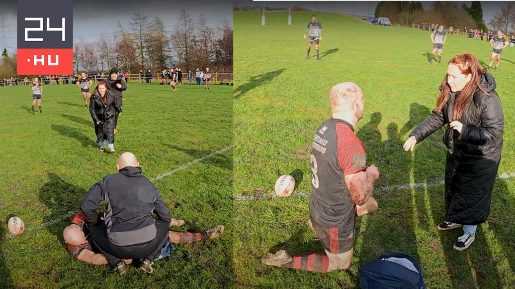 Úgy tűnt, komolyan lesérült a rögbis, barátnője szaladt hozzá ...