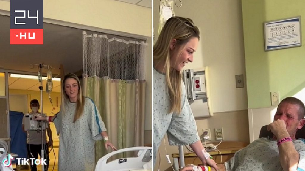 Videón, ahogy az apa megtudja, hogy lánya volt a vesedonora | 24.hu