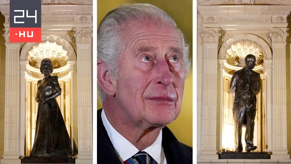 Szobrot kapott II. Erzsébet és Fülöp herceg a Royal Albert Hallban | 24.hu