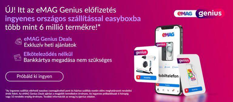 Már itthon is elő lehet fizetni az eMAG Genius szolgáltatására | 24.hu