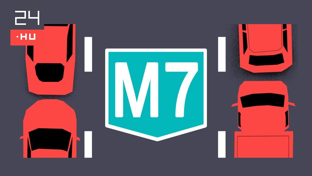 M7-es autópálya: félmeztelen nő feküdt a leállósávban | 24.hu