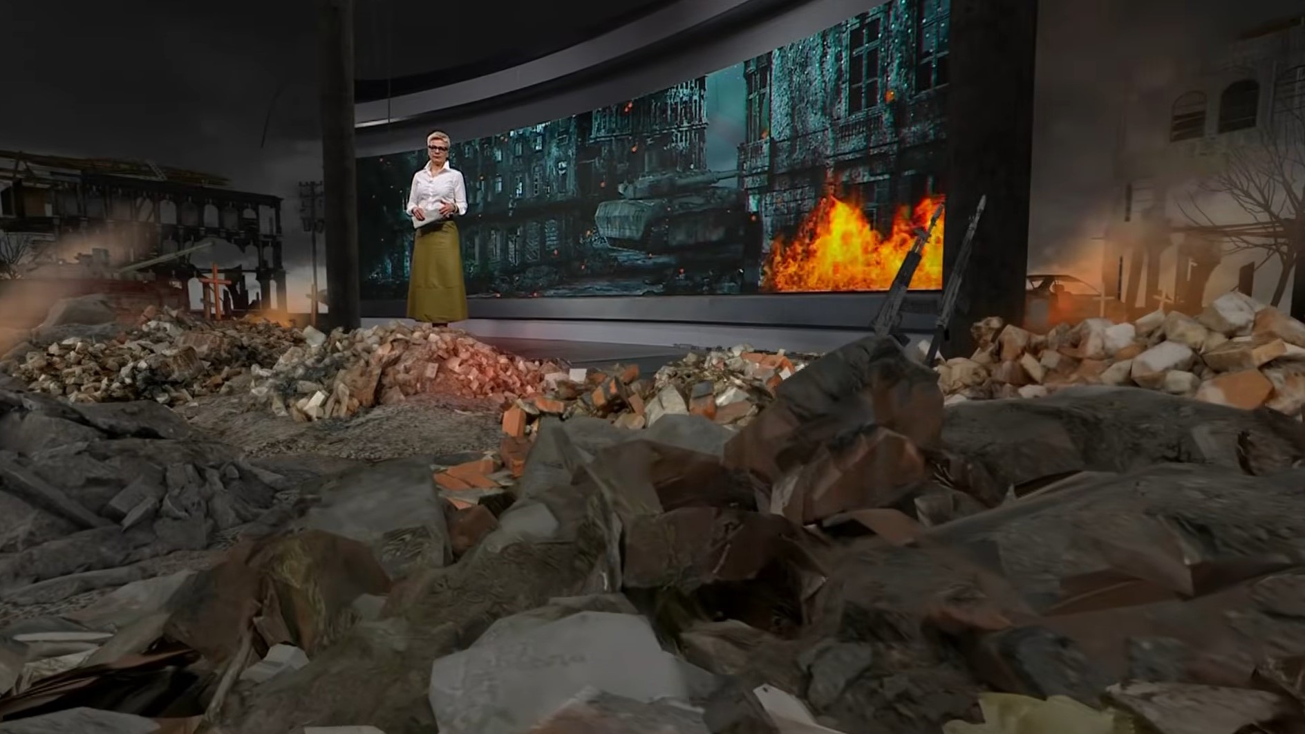 Virtuális lángokkal és rommá lőtt épületekkel indított új háborús ...